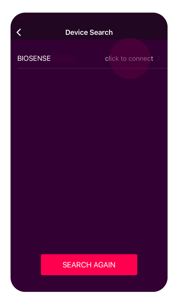 My app can't find my BioSense to pair | info.helohealth.com